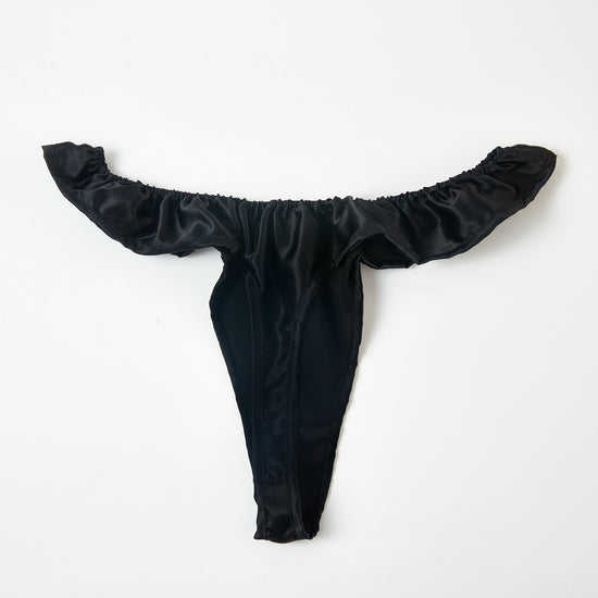 Silk T-String Panties - Custom-Made Mid-Waist Thongs – Soft Strokes Silk