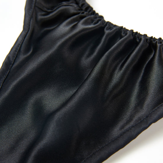 Silk T-String Panties - Custom-Made Mid-Waist Thongs – Soft Strokes Silk